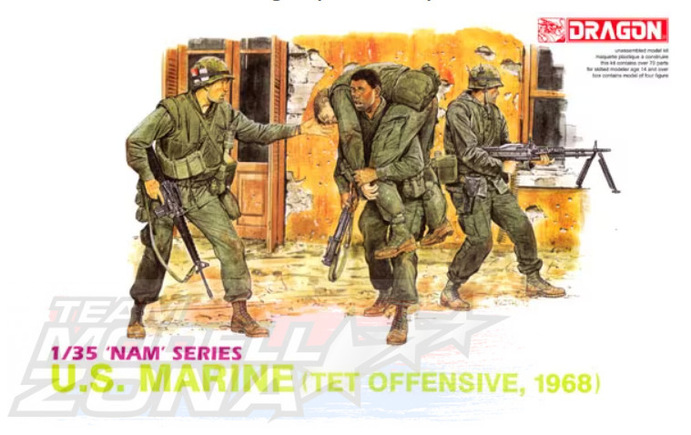 Dragon 1:35 U.S. MARINE (Tet Offensive, 1968) makett